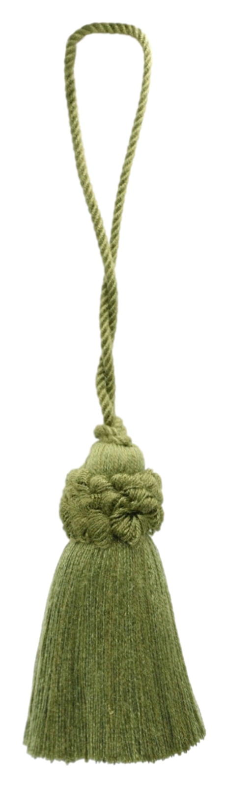 3" (7.5cm) Elegant Crown Tassel | Craft Tassel # CT03EMP,, Dark Olive ...