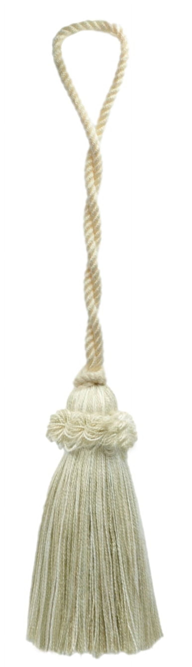 3" (7.5cm) Elegant Crown Tassel | Craft Tassel # CT03EMP,, Oat Ivory # ...