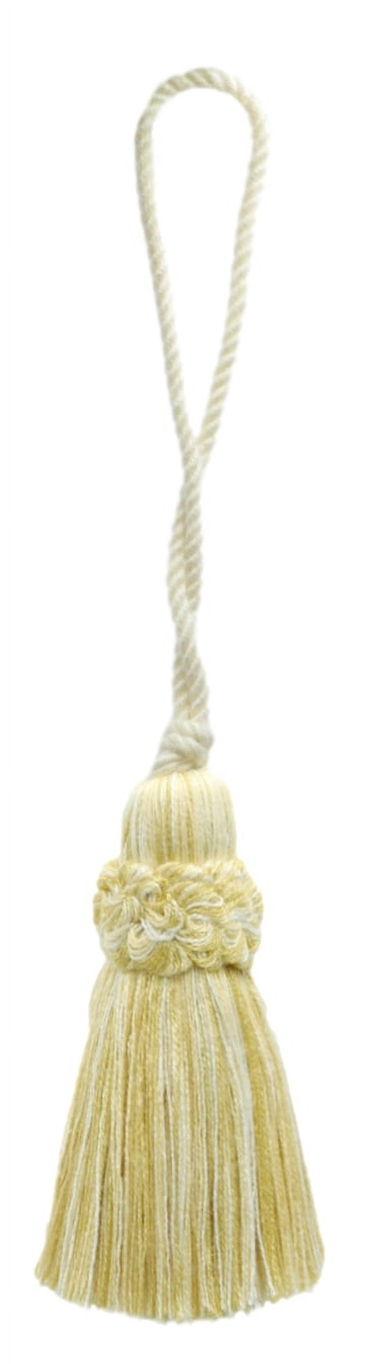 3" (7.5cm) Elegant Crown Tassel | Craft Tassel # CT03EMP,, Vanilla Gold ...