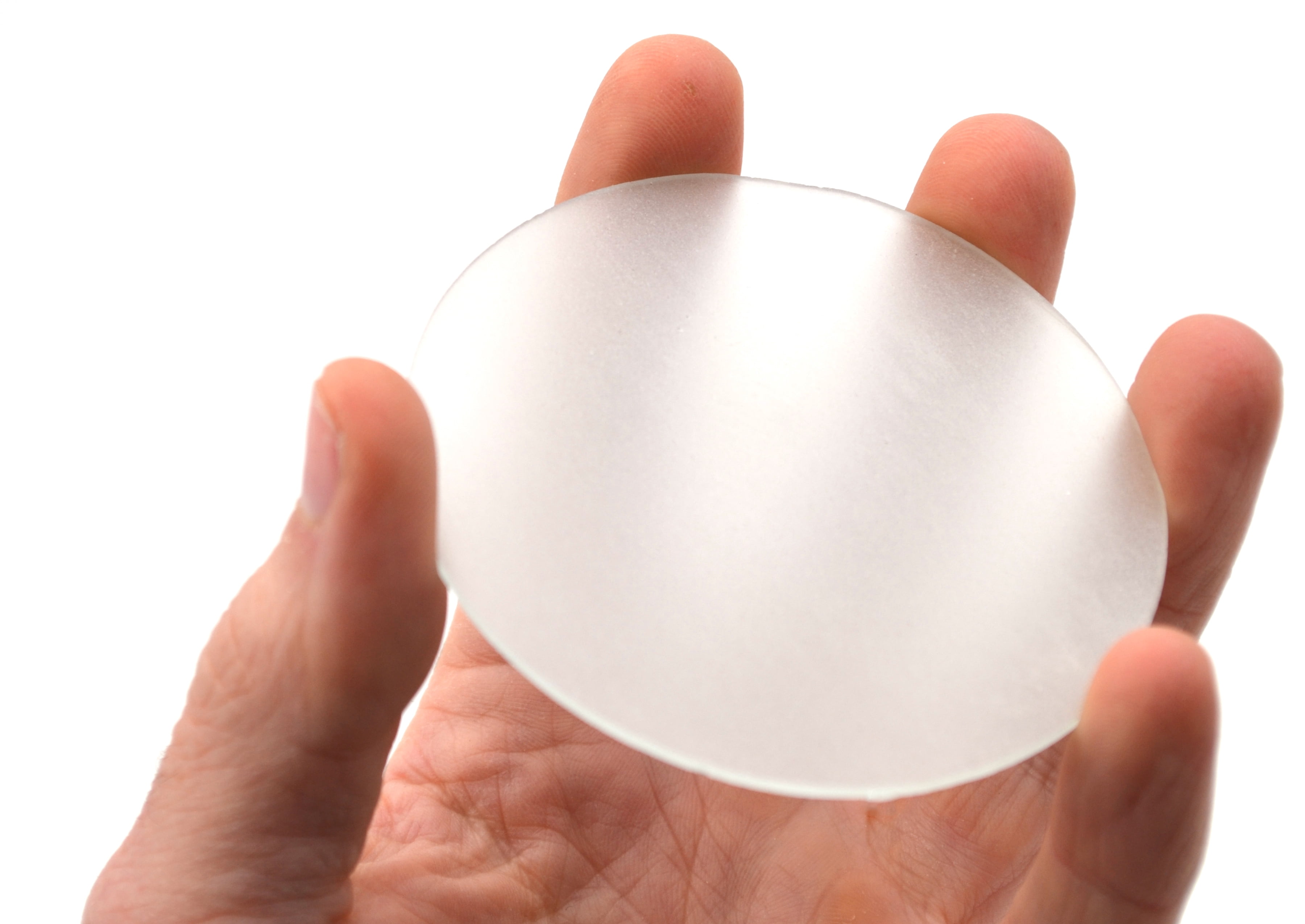 3" (7.5cm) Frosted Glass Circular Beaker/Gas Jar Cover, 1.7mm Thick ...