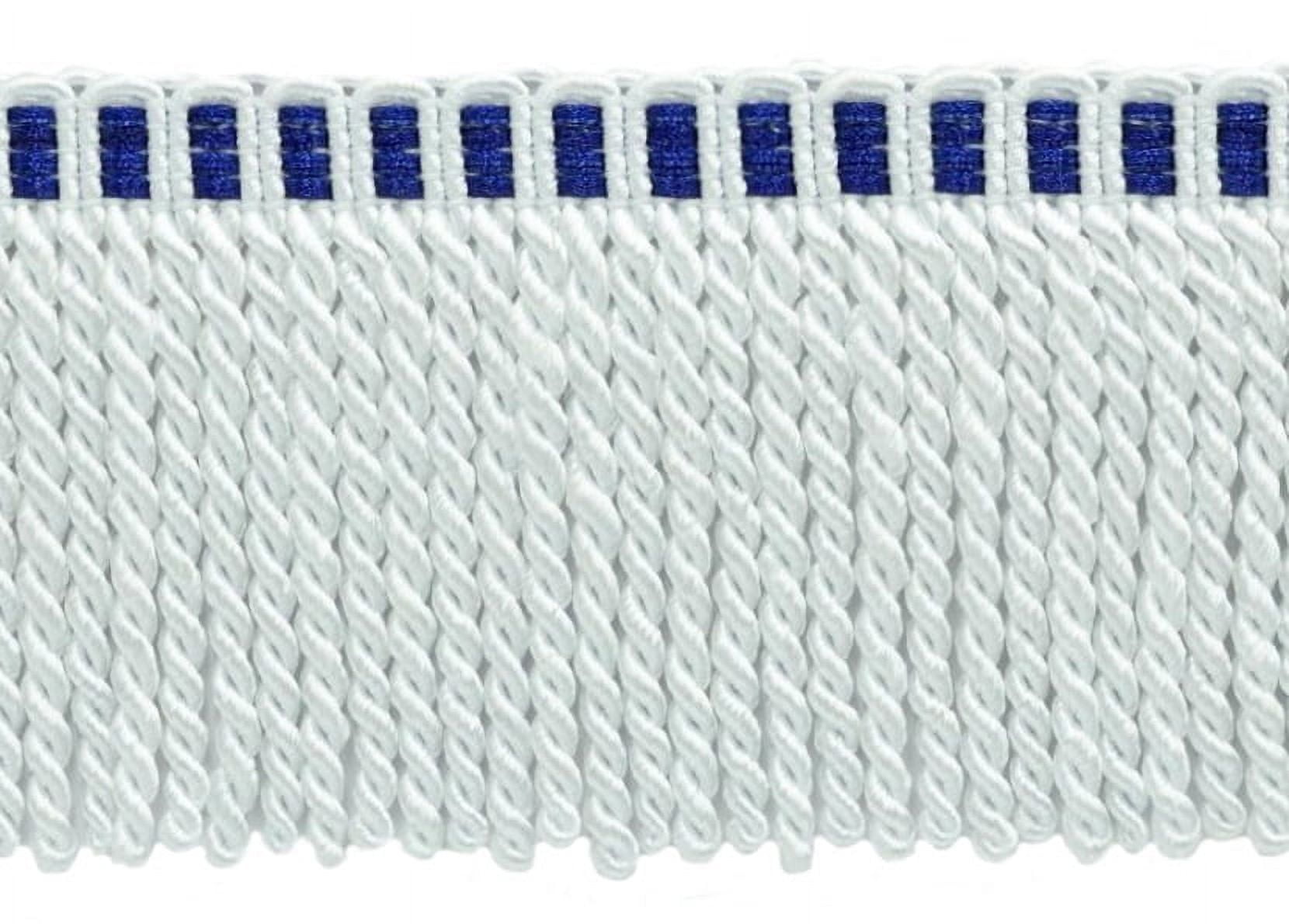 3" (7.5cm) Noblesse Collection Bullion Fringe Trim with Fancy Knitted ...