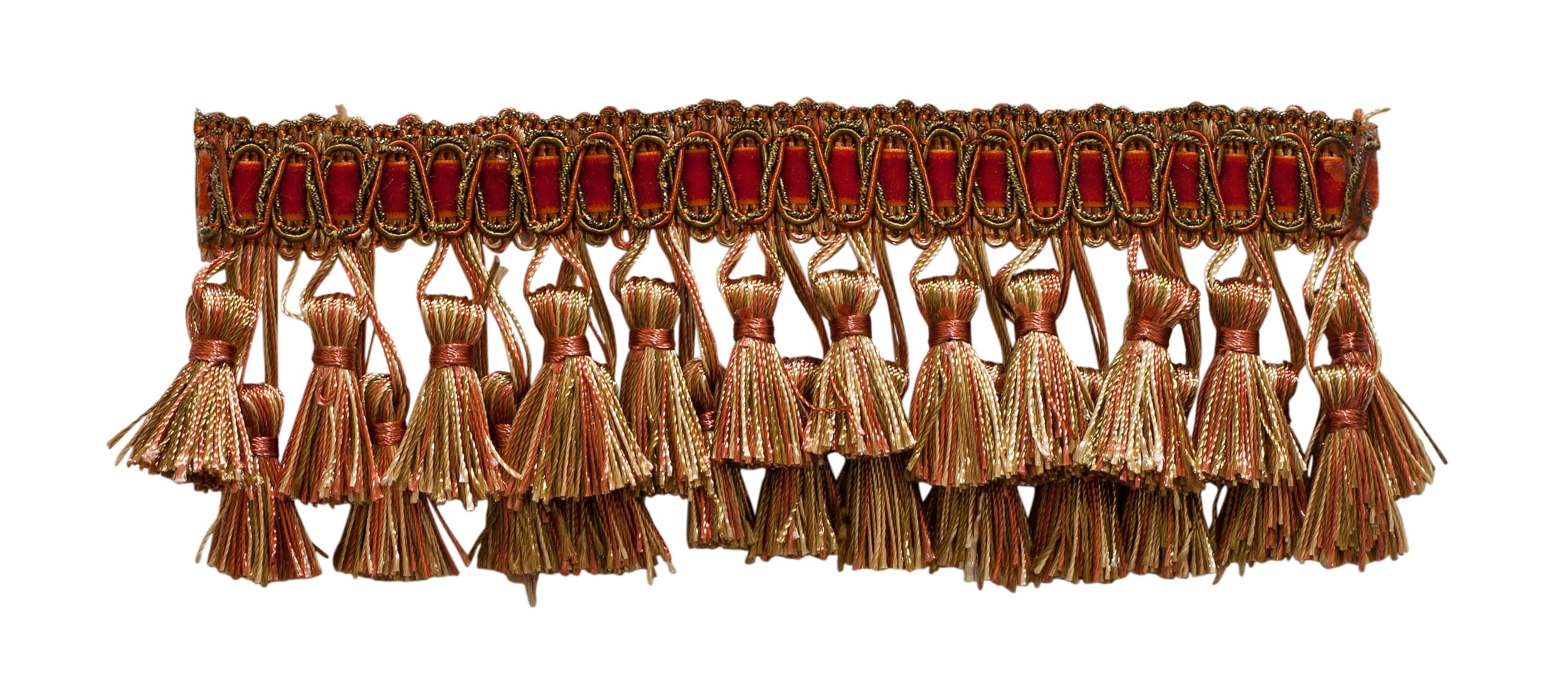 3" (7.5cm) Noblesse Collection Elaborate Two Tier Tassel Fringe Trim ...