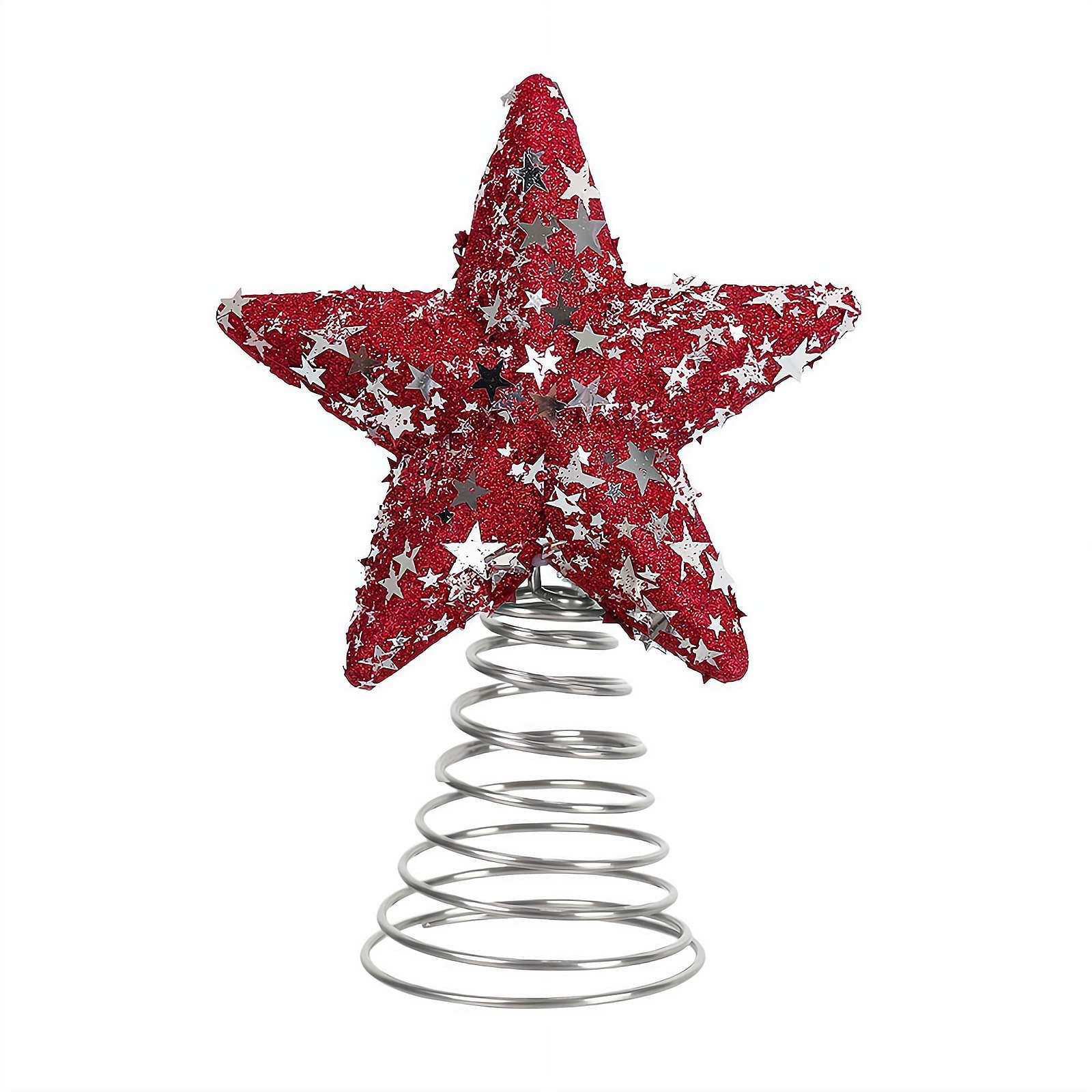 3.7*8.6 in Easter Tree Topper Star Treetop, Metal Base, Plush Metal ...