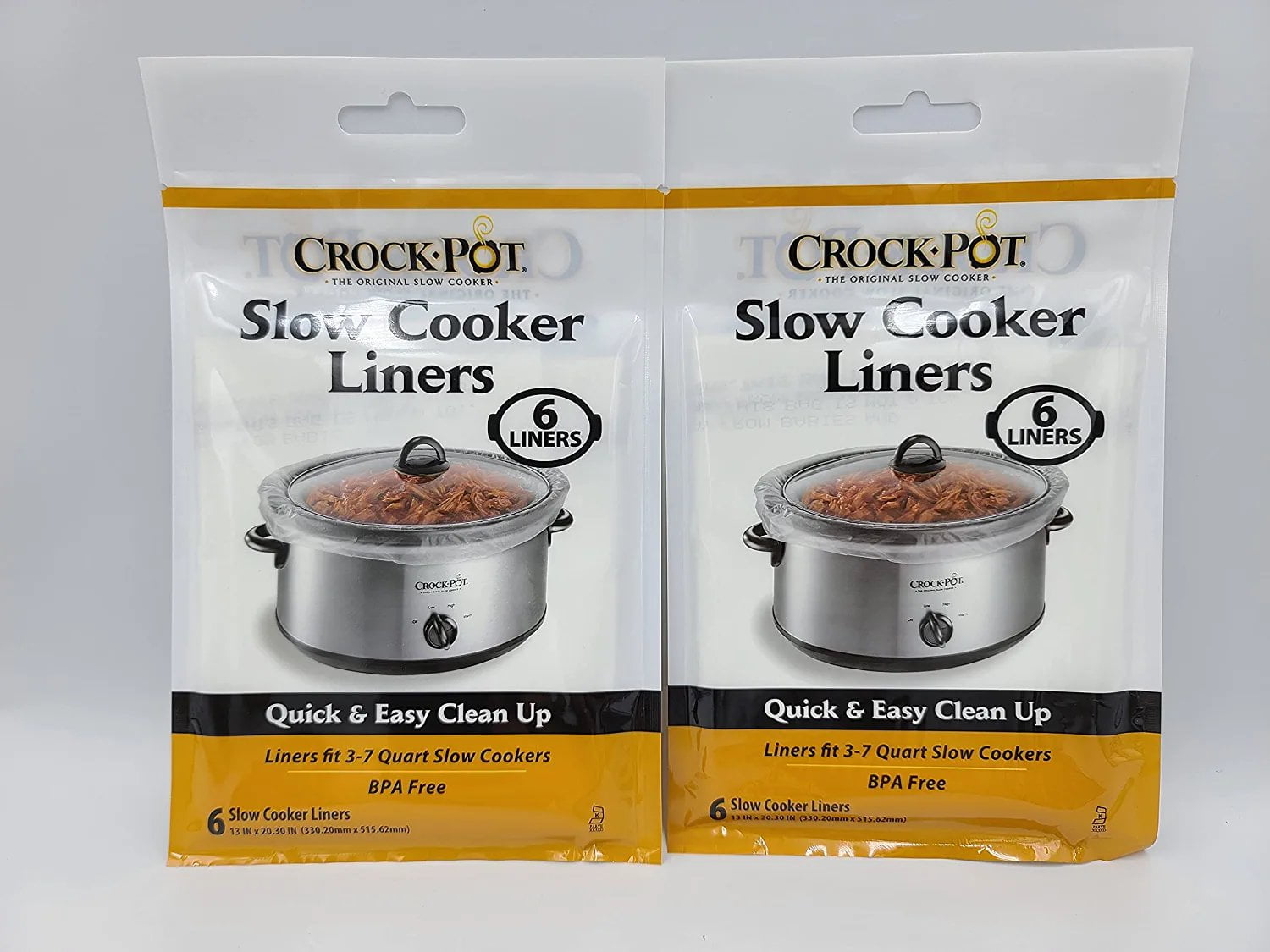 3-7 Quart Premium Crock Pot Slow Cooker Liners 13 IN X 20 IN Total of ...