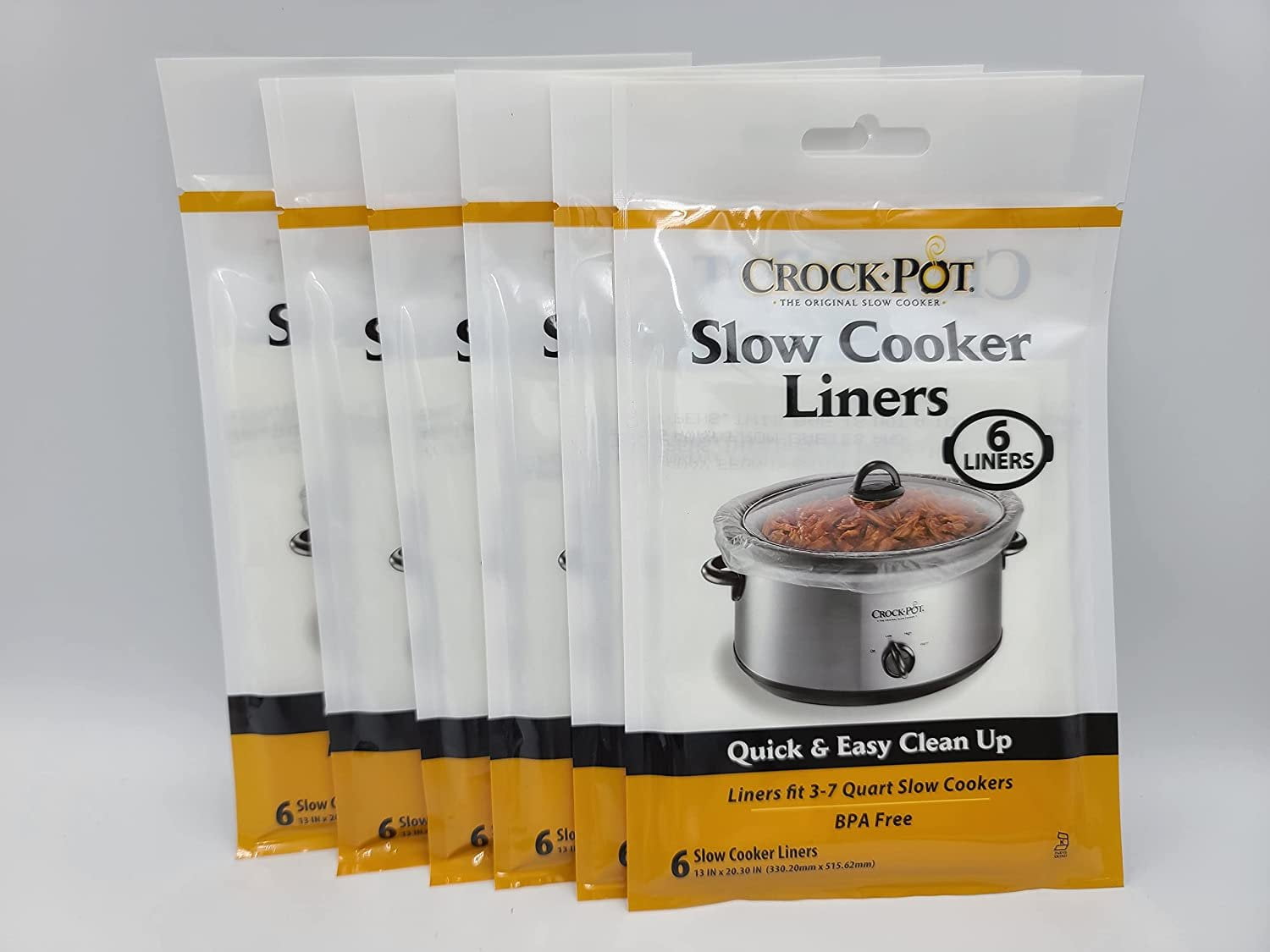 3-7 Quart Premium Crock Pot Slow Cooker Liners 13 IN X 20 IN Total of ...