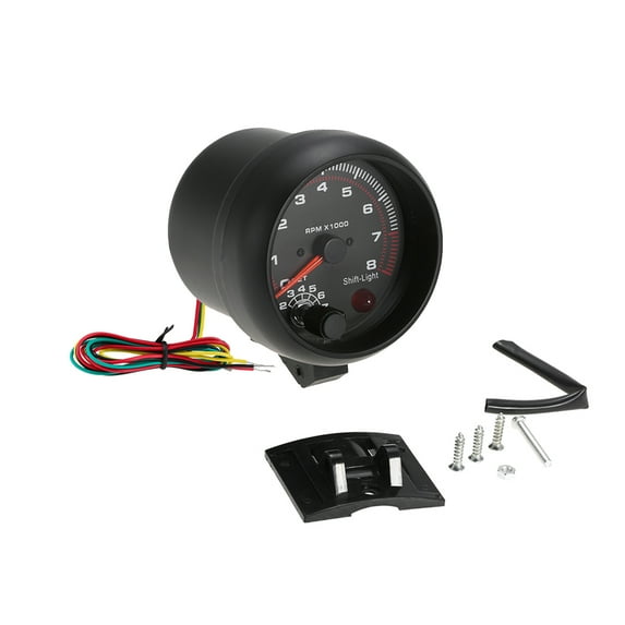 3.75’’ Black and White Light Automobile Tachometer - Refitted ...