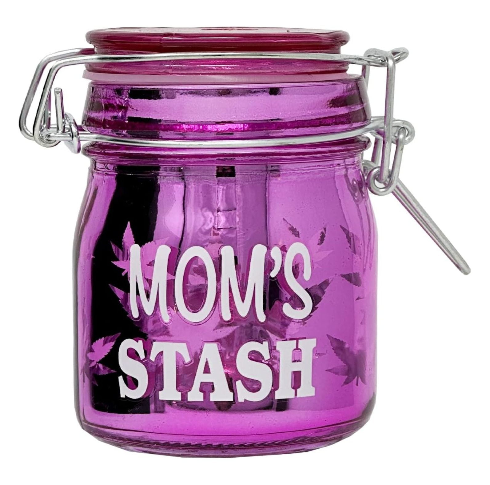 3.75" Tall Glass Jar with Clamping Lid (Mom's Stash) - Walmart.com