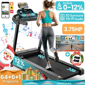 GYMOST 2.5HP Folding Treadmill for Home with Manual incline, 0.6-10MPH ...