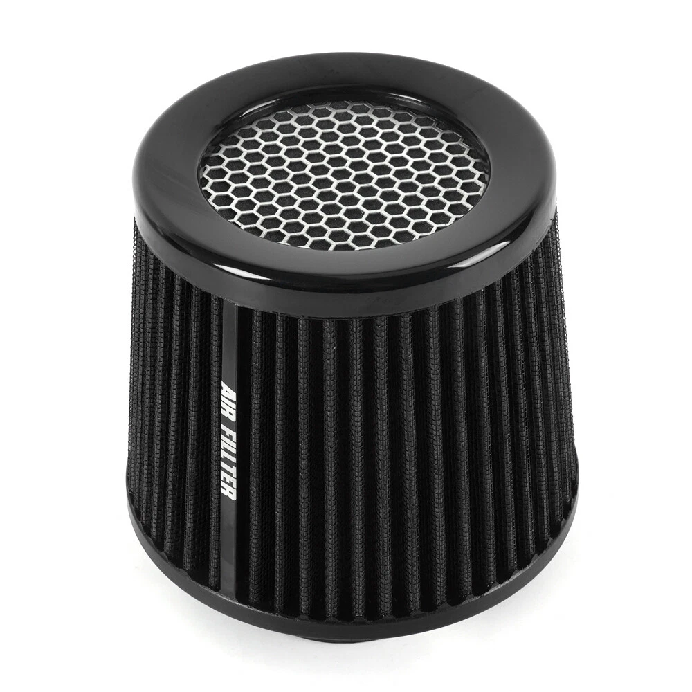 3" 76mm High Flow Inlet Cold Air Intake Cone Replacement Dry Air Filter ...