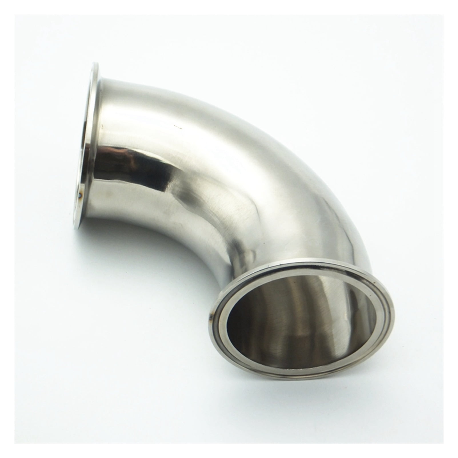 3" 76mm OD 304 Stainless Steel Sanitary Ferrule 90 Degree Elbow Pipe ...