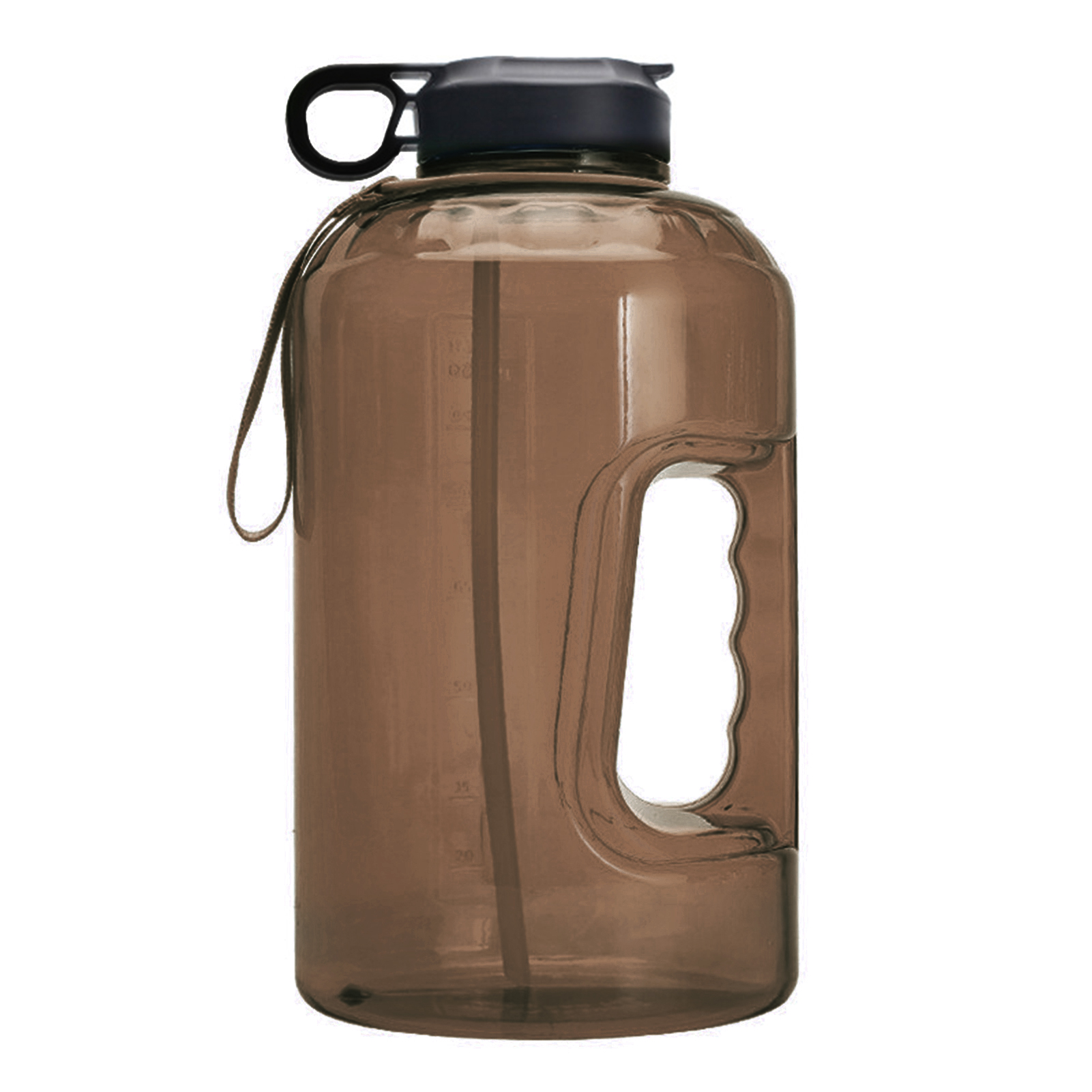 3.78L 128oz Gallon Water Bottle with Straw Clear Plastic BPA Drinking ...