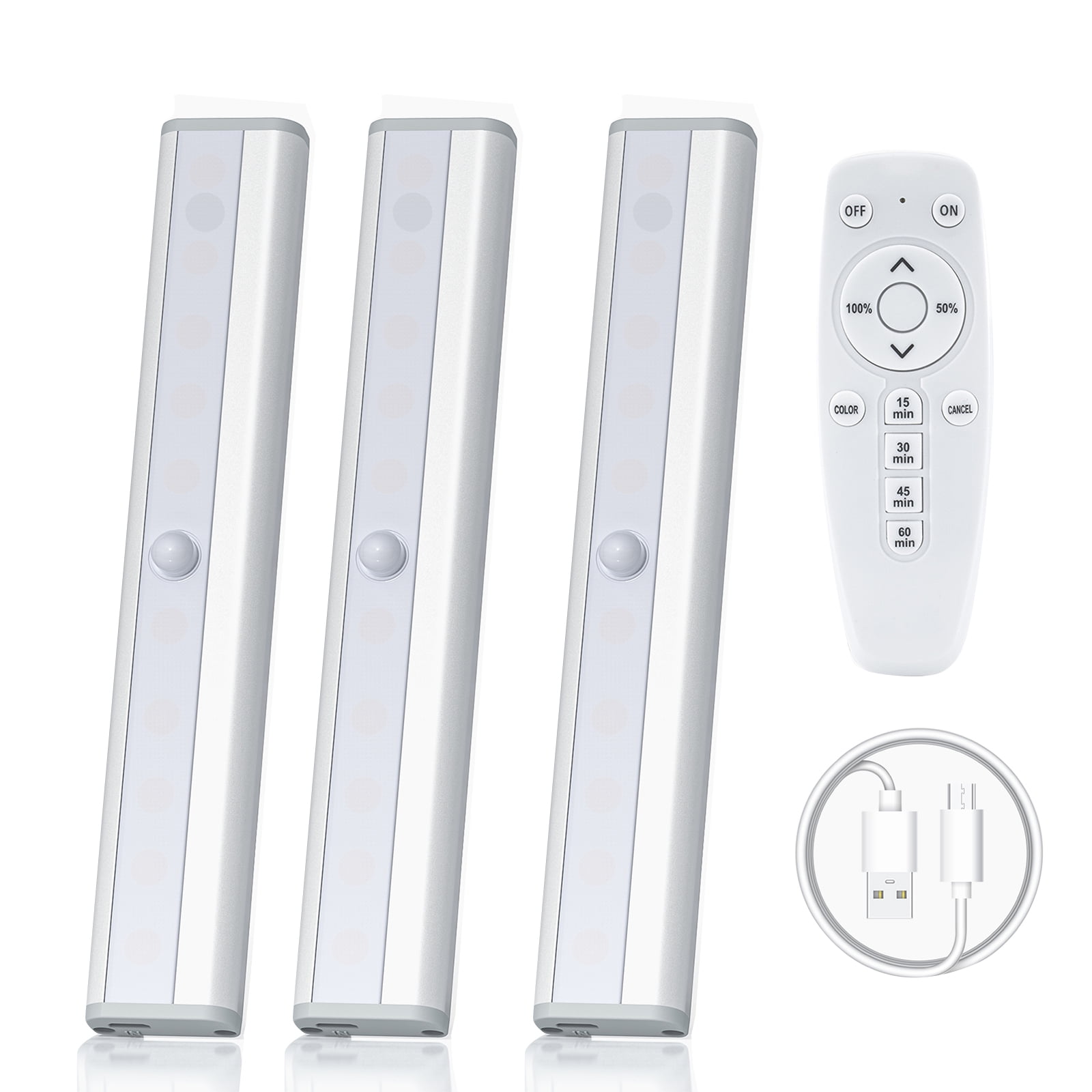 3.7V 0.7W 20LEDs Strips Cabinet Lamp Kit Set with Controller Sensitive ...