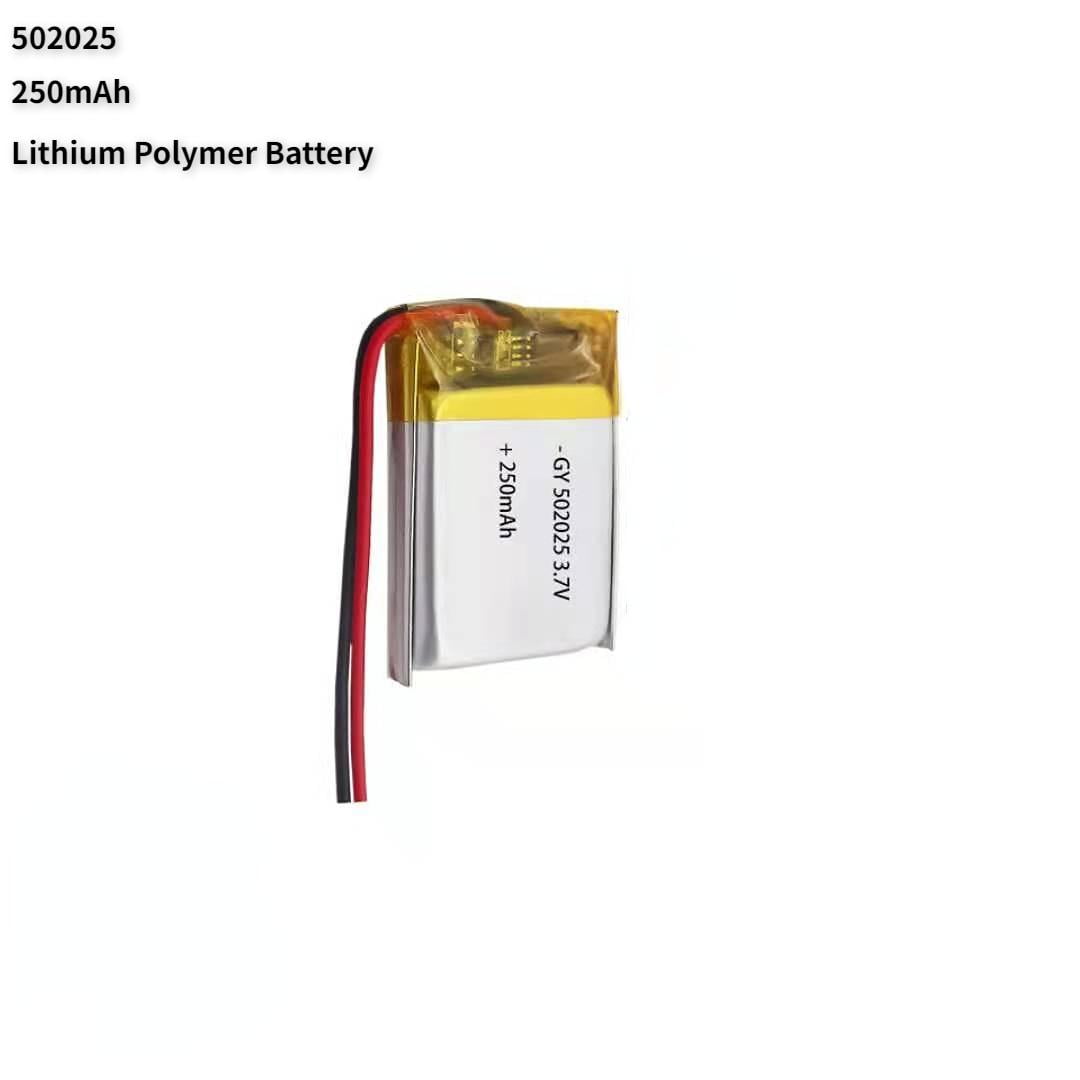 3.7V 250mAh Li-Ion Battery 502025 Lithium Polymer Rechargeable Battery ...
