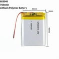 3.7V 750mAh Li-Ion Battery 603040 Lithium Polymer Rechargeable Battery ...
