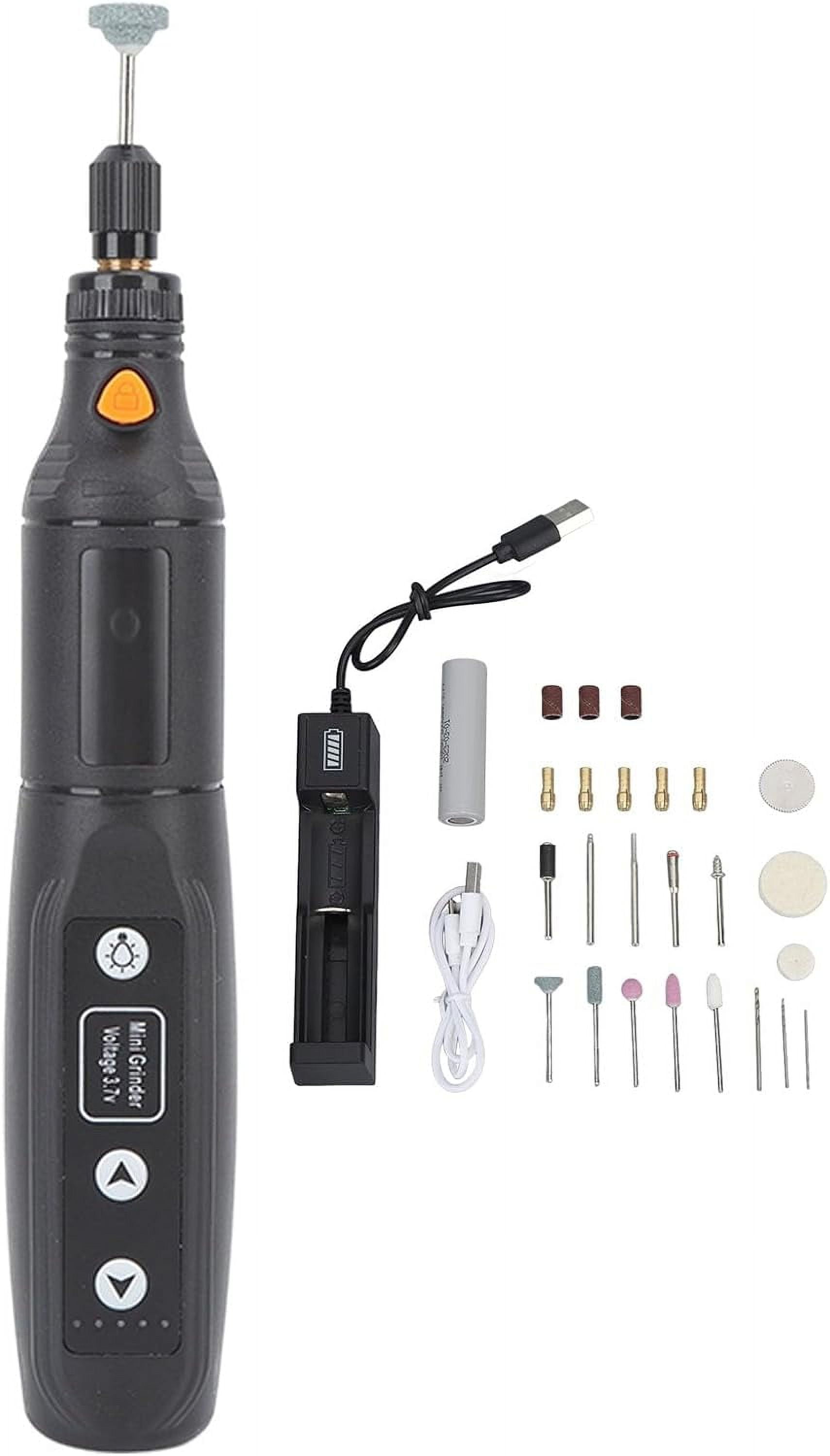 3.7V Cordless Rotary Tools Kit, 5-Speed USB Charging Power Rotary Tool ...