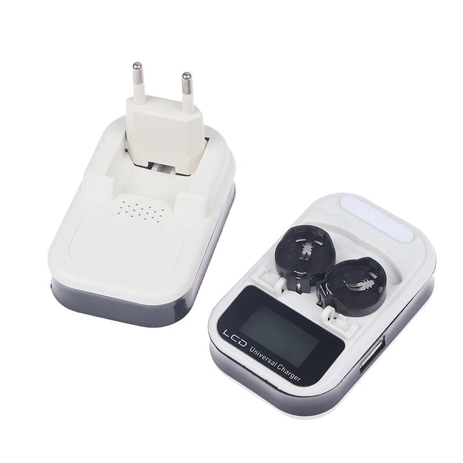 3.7V Plug Button Battery Charger Recharging For CR2032 Indicator ...