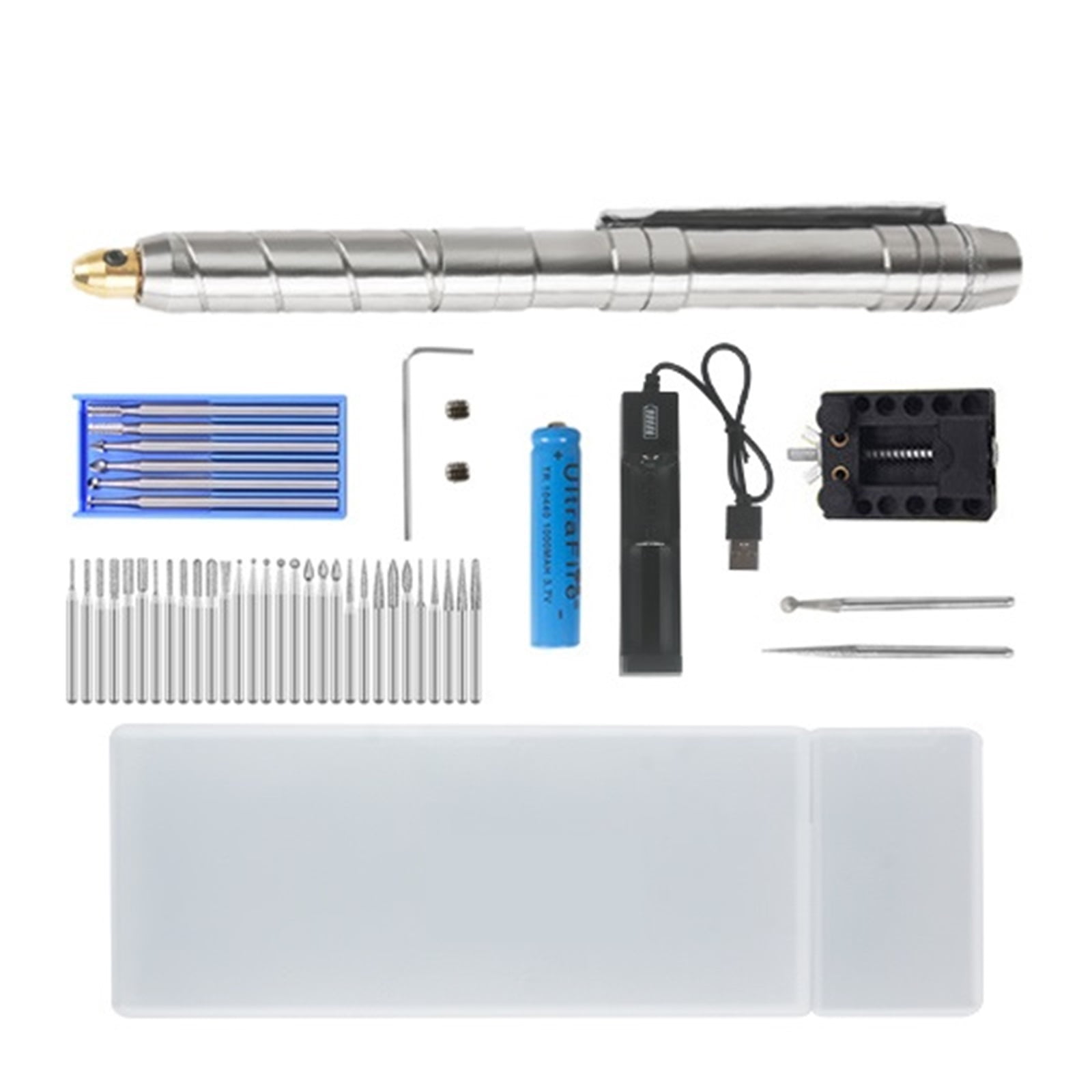 3.7V Wireless Charging Drill Engraving Pen Electric Mini Rechargeable Cordless Drill Battery ...