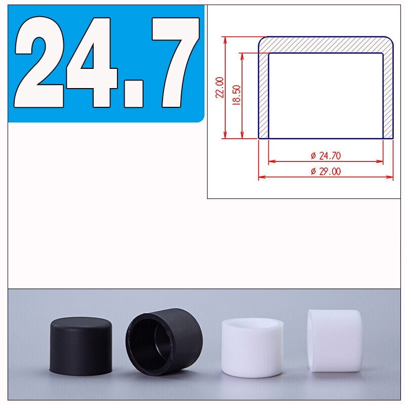 3.7mm-78.5mm Black Silicone Rubber Hose End Blanking Cover Round Caps ...