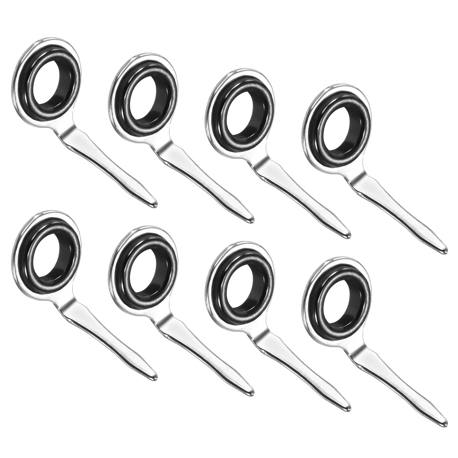 3.7mm Iron Fishing Rod Guide Repair Kit Eyelet Replacement, Silver 8 ...