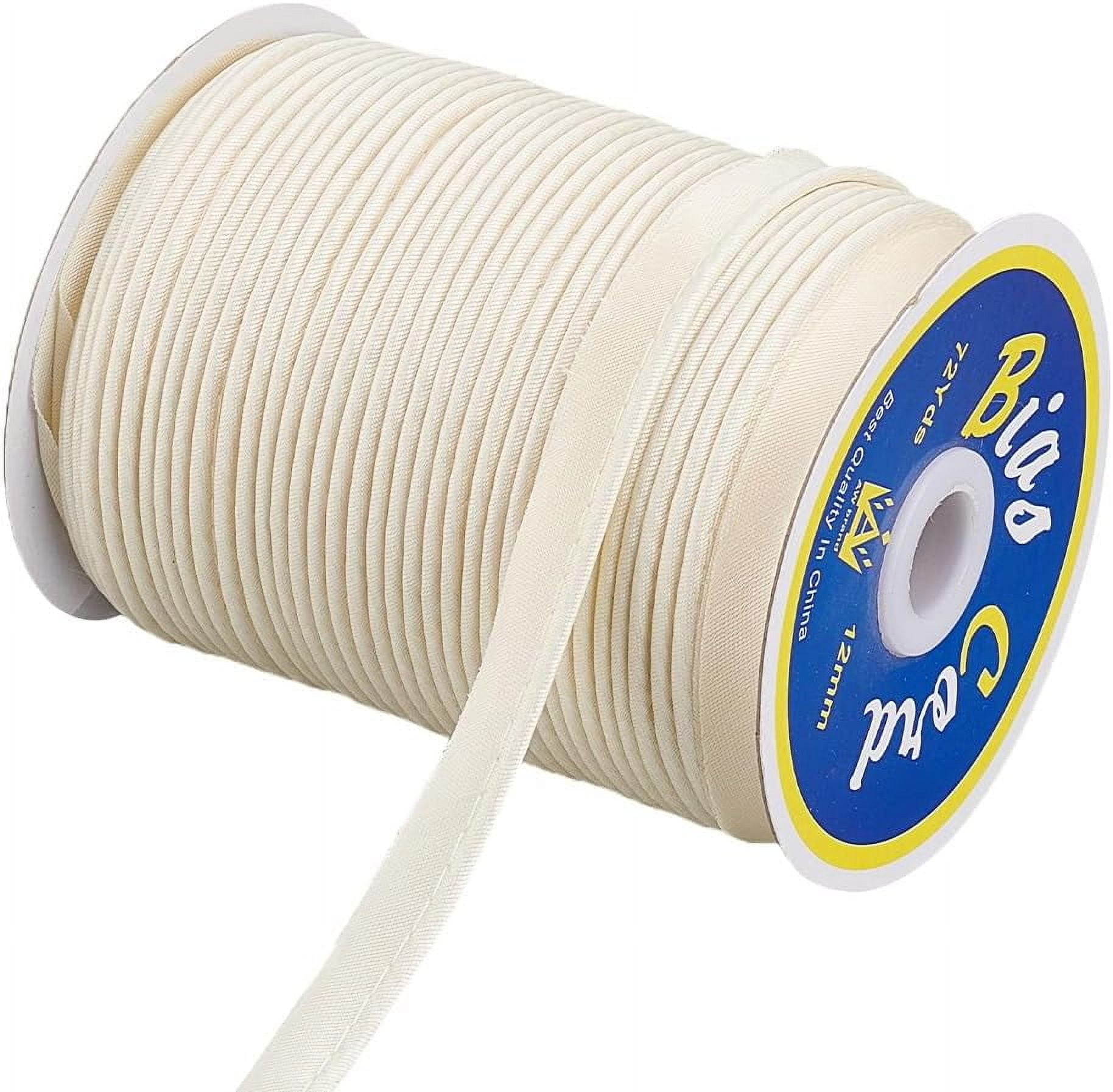 3/8-1/2 Inch 72.18 Yards Piping Cord Trim Floral White Piping Bias Tape ...