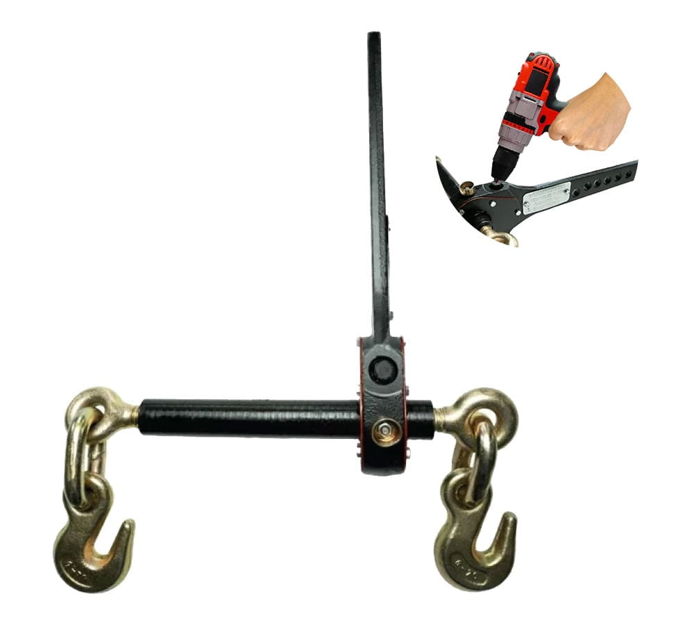 3/8" - 1/2" Torque Drive Load Binder with Heavy-Duty Grab Hooks 9,200 ...