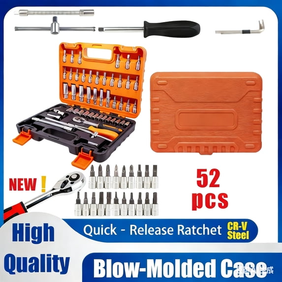 3/8"&1/4" Drive Socket Set 50/46/53Pcs - Walmart.com