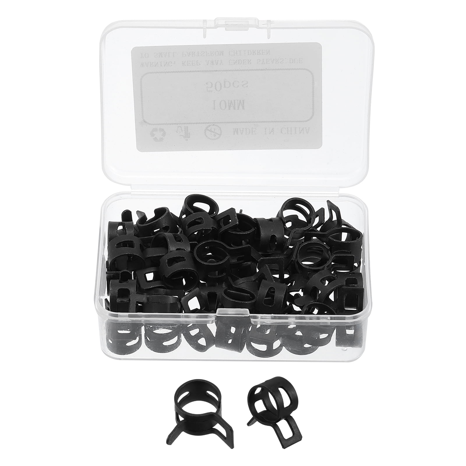 3/8"(10mm) Spring Band Type Action Fuel/Silicone Vacuum Hose Pipe Clamp ...