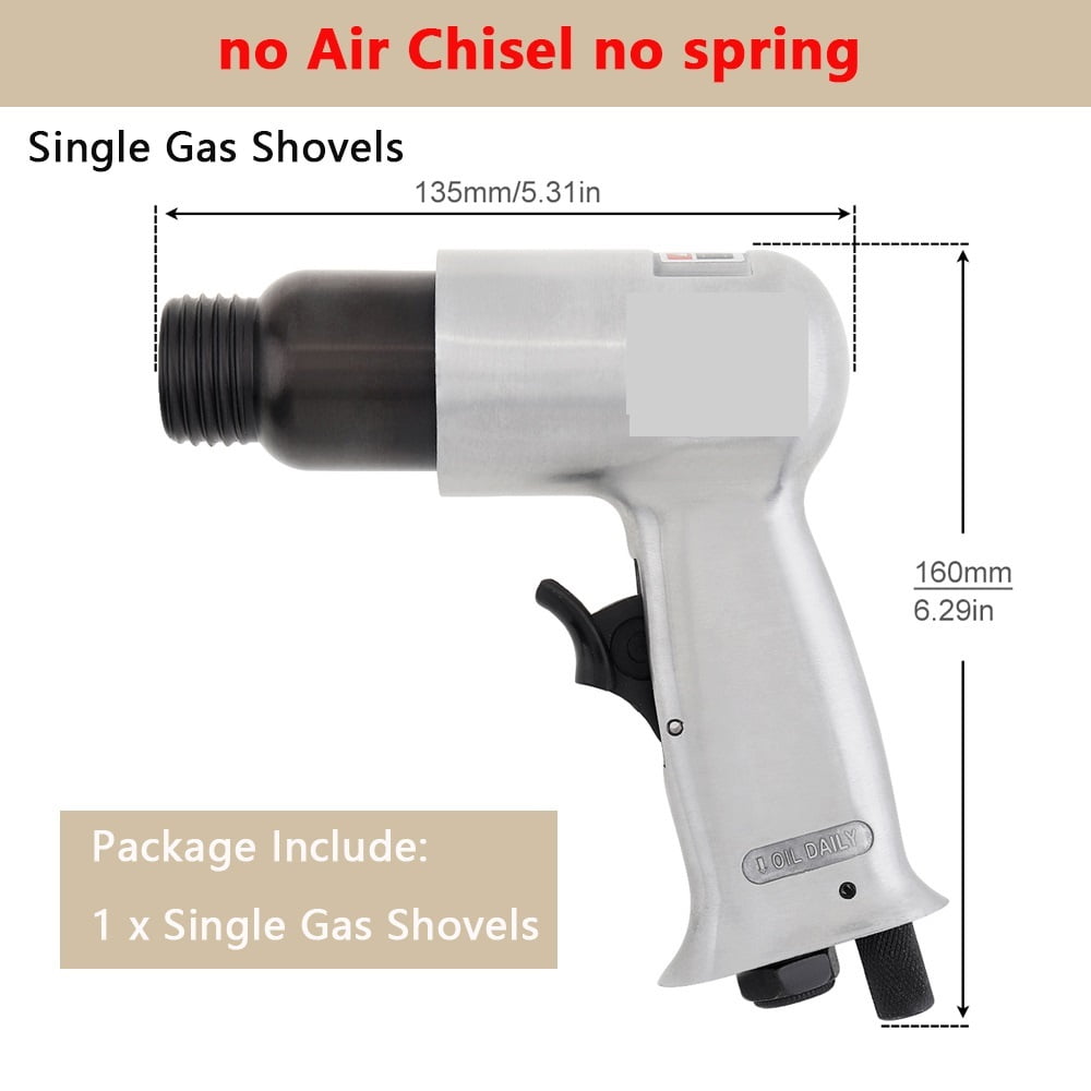 3/8'' 120mm Air Hammer Professional Handheld Pistol Gas Shovels Small ...