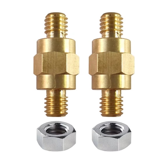 Ampper 3/8"-16 Brass Side Post Extender Stud, Pack of 2" - Walmart.com