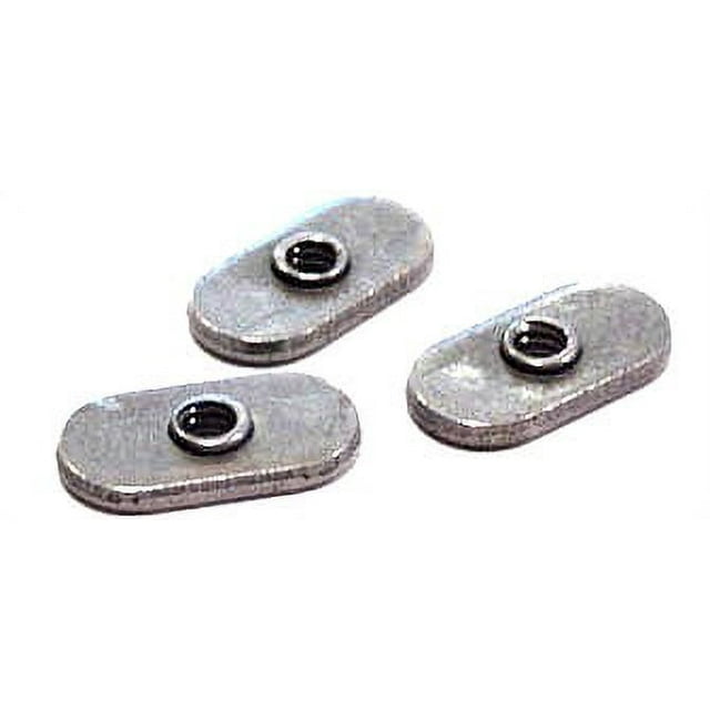 3/8-16 Center Hole Tab Weld Nuts / No Projections / Steel / Plain ...