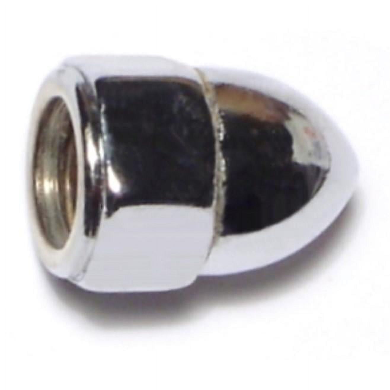 3/8"-16 Chrome Plated Grade 2 / A307 Steel Coarse Thread Acorn Cap Nuts ...