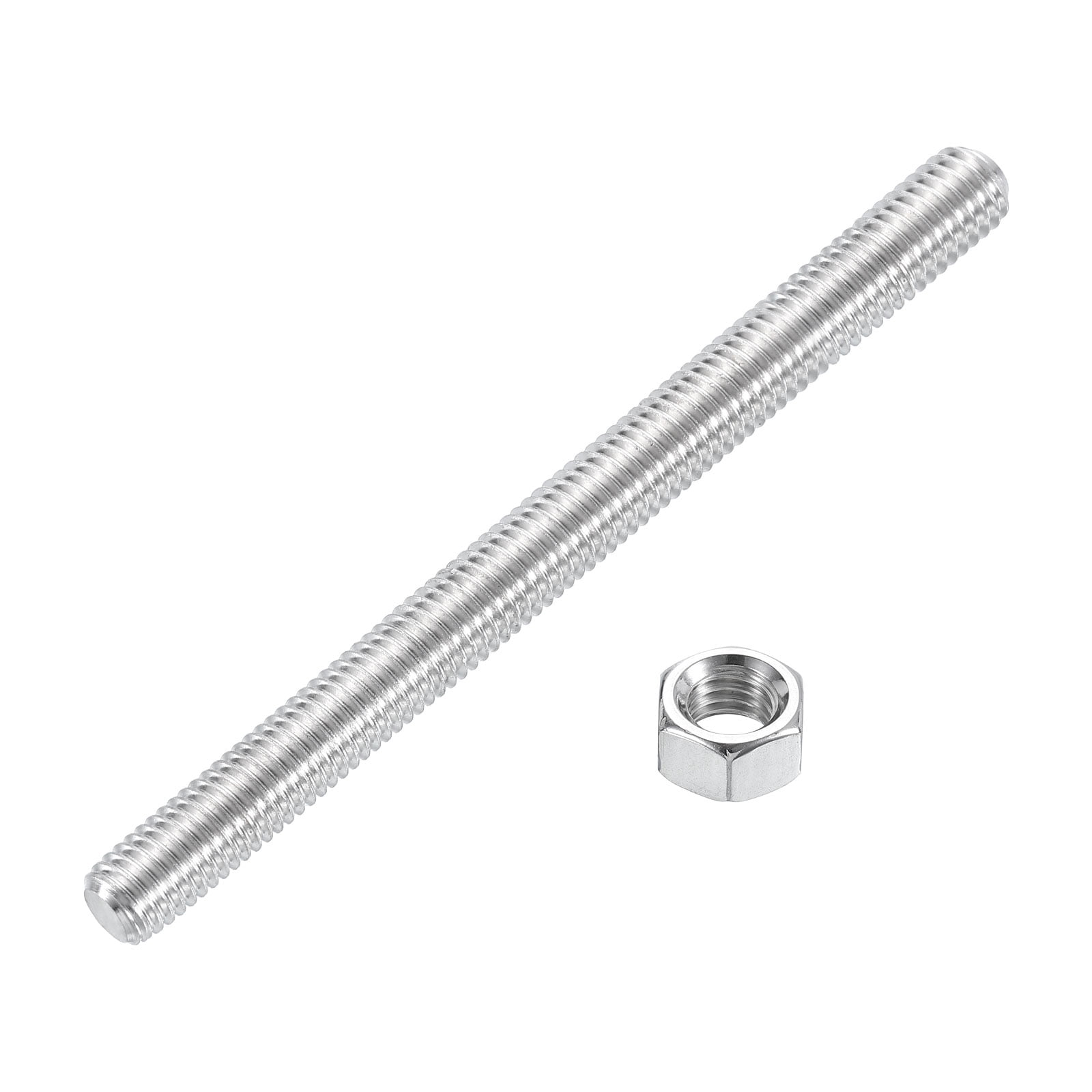 3/8"-16 Fully Threaded Rod, 1Pack 304 Stainless Steel 5.1" Long ...