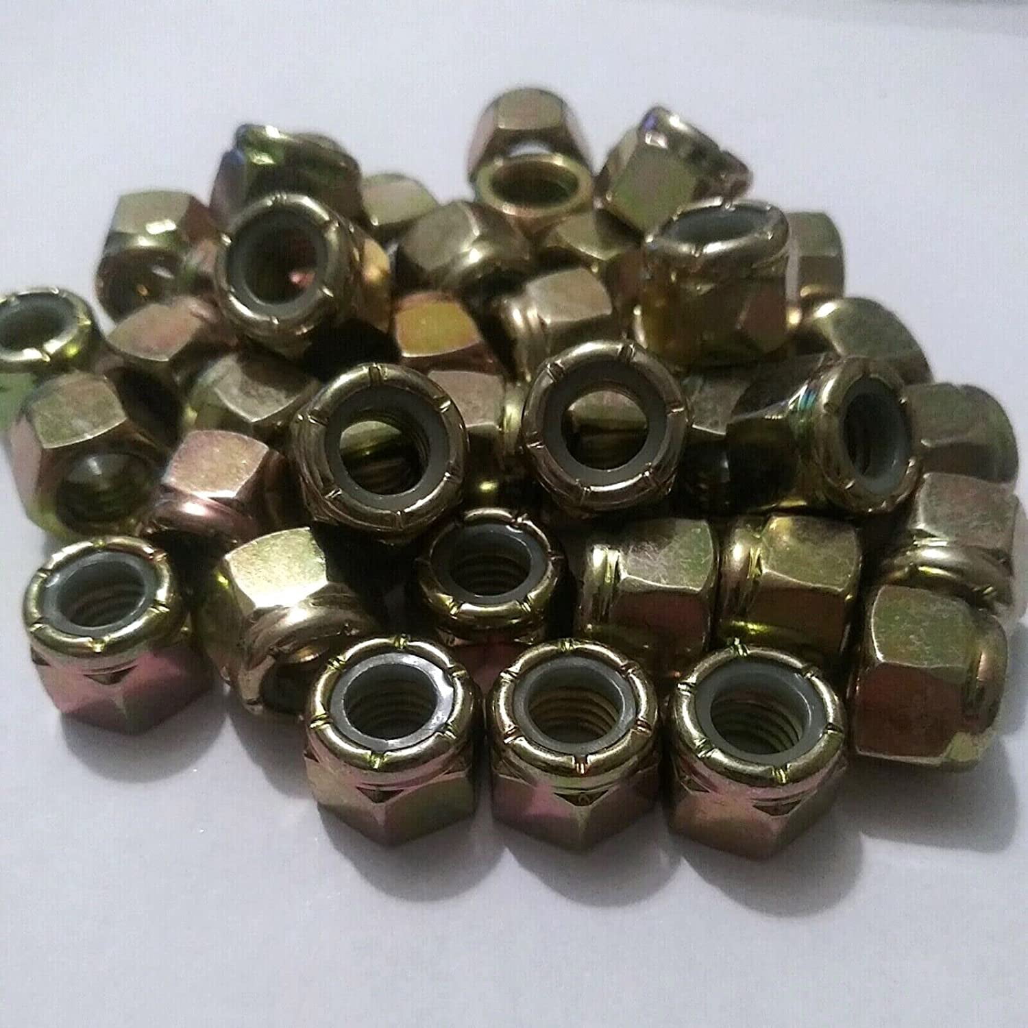 3/8-16 Grade 8 Nylon Lock Nut USS Coarse Thread (100) - Walmart.com