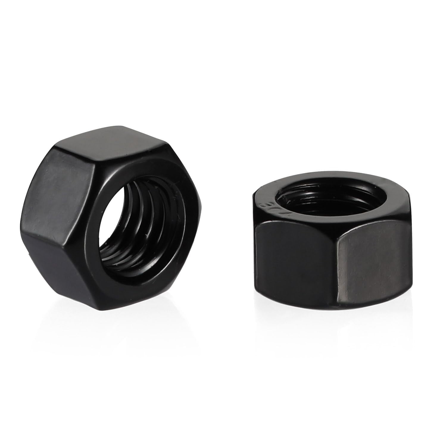 3/8-16 Hex Nuts Stainless Steel 304 Nut Black Oxide Finish 25 PCS ...
