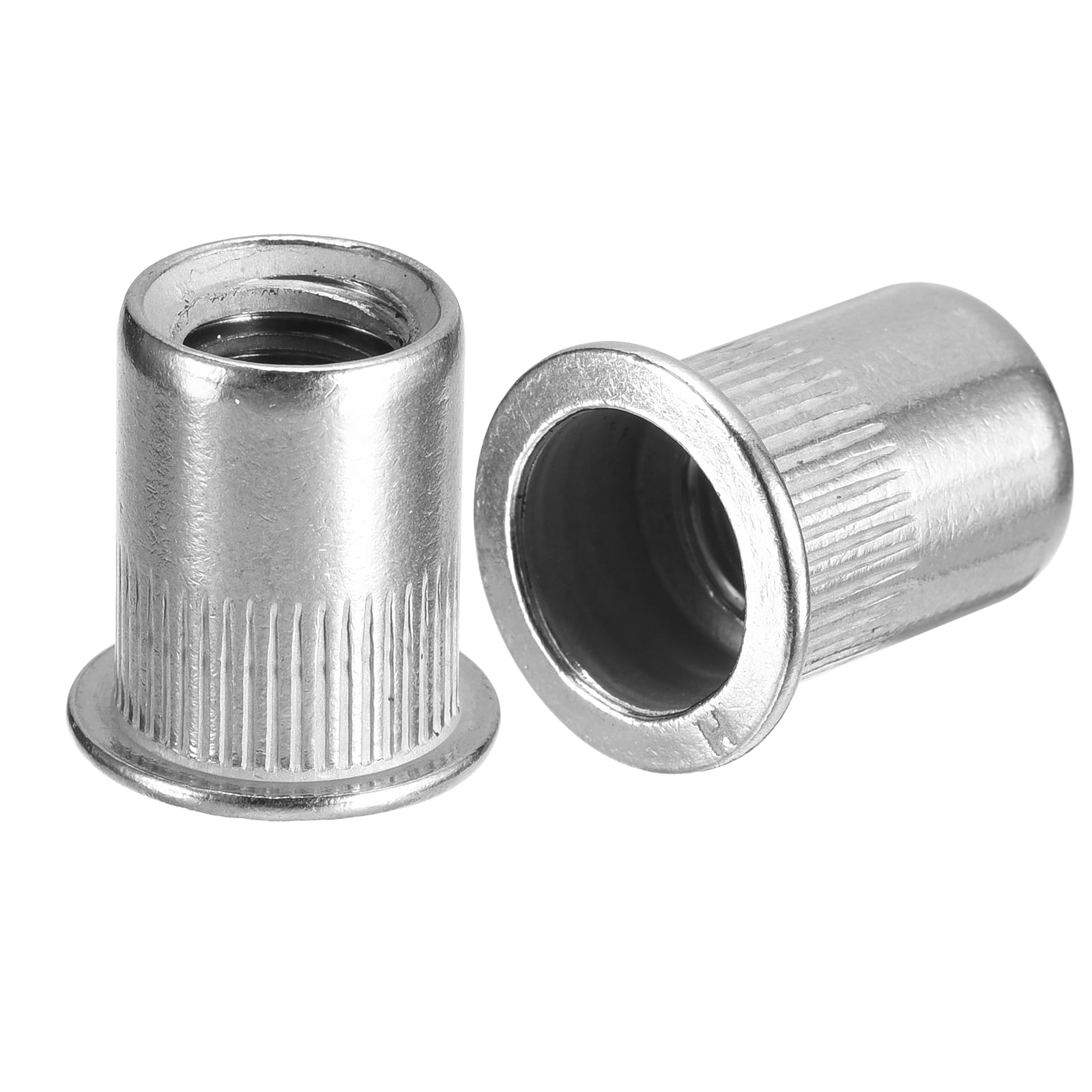 3/8-16 Rivet Nuts, 30 Pack 304 Stainless Steel Knurled Flat Head ...