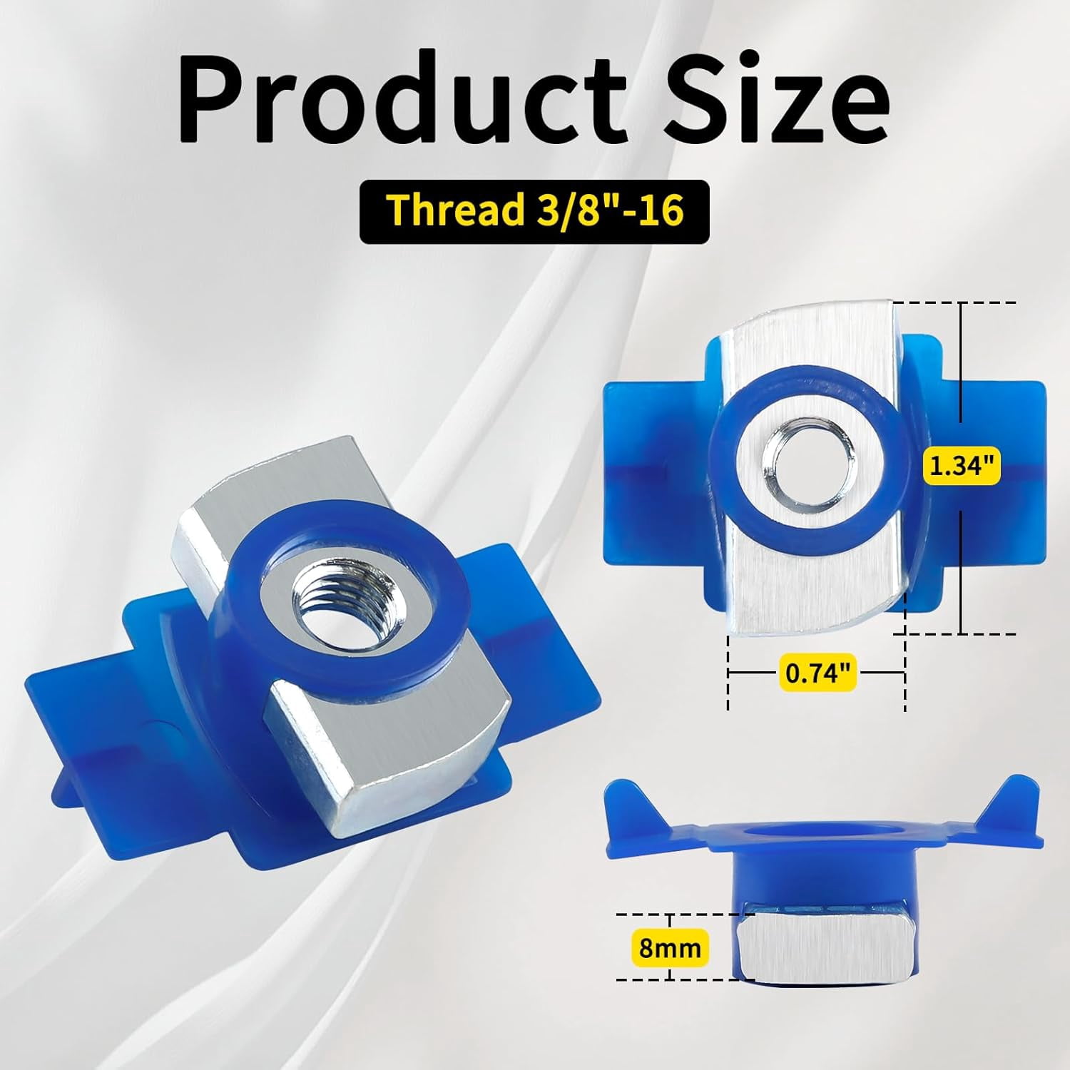 3/8"-16 Strut Channel Cone Nuts - 100PCS - Walmart.com