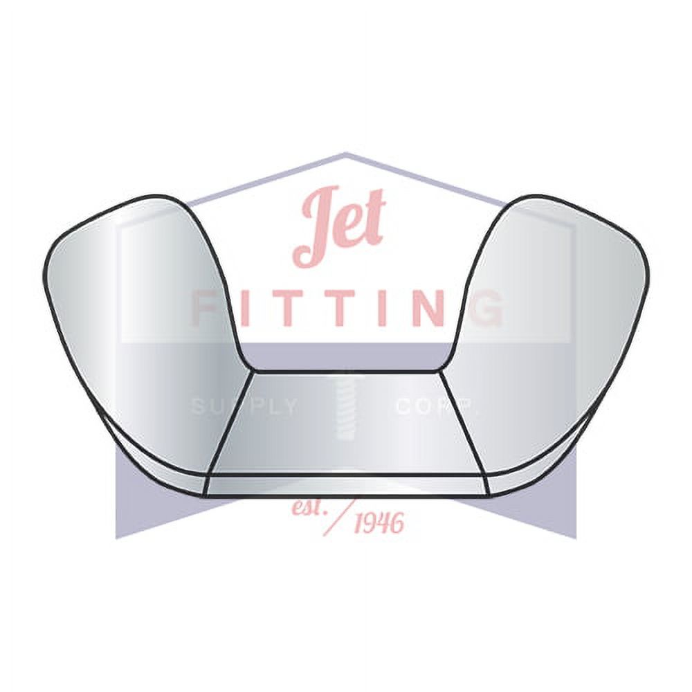 3/8-16 Wing Nuts | Cold Forged | Steel | Nickel Plated (Quantity: 750 ...