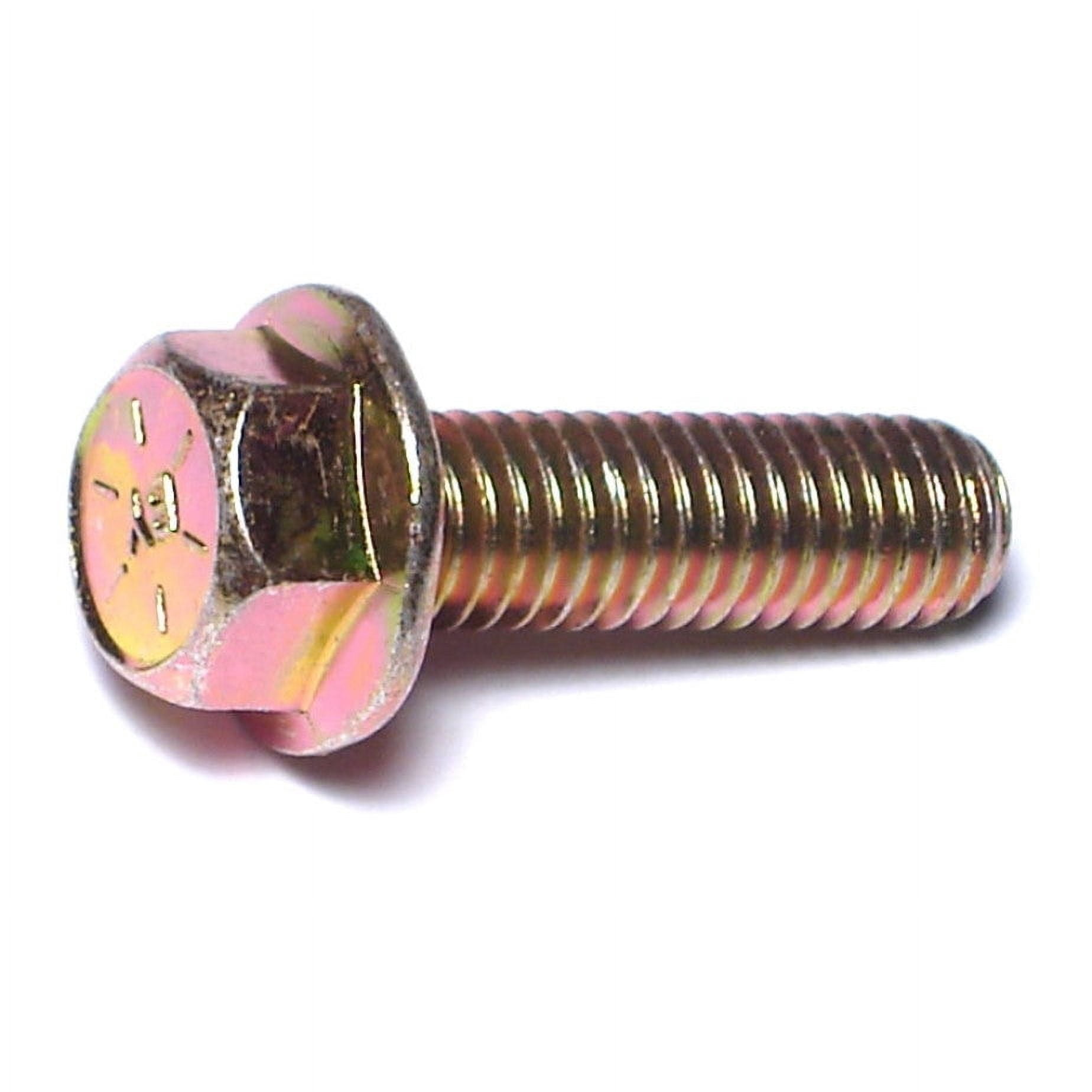 3/8"-16 x 1-1/4" Zinc Plated Grade 8 Steel Coarse Thread Hex Washer ...