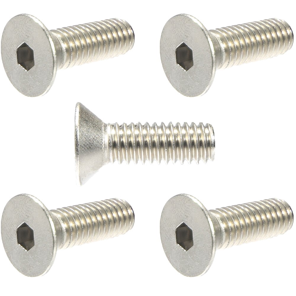 3/8-16 x 1" Flat Head Socket Cap Screws 18-8 Stainless Steel, Quantity ...