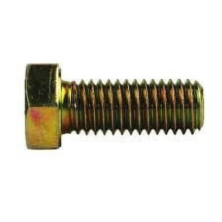 3/8-16 x 1 Hex Head Cap Screws, Steel Grade 5, Zinc Yellow Plating ...