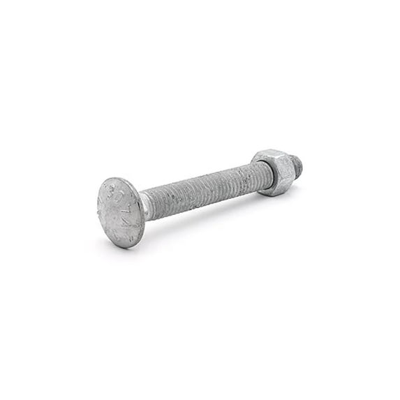 3/8"-16 x 2-1/2" (100 Pack) Galvanized Carriage Bolt Kit Grade 307A ...