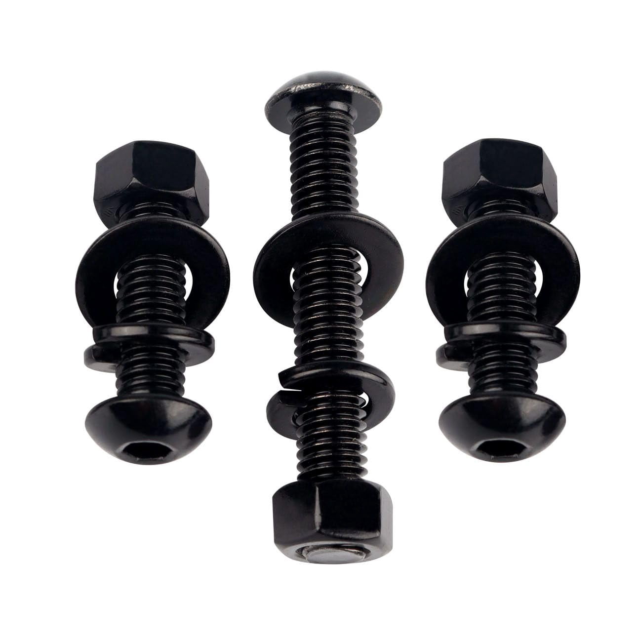 3/8-16 x 2-1/2" Button Socket Head Screw Bolt Assortment Sets and Nuts ...