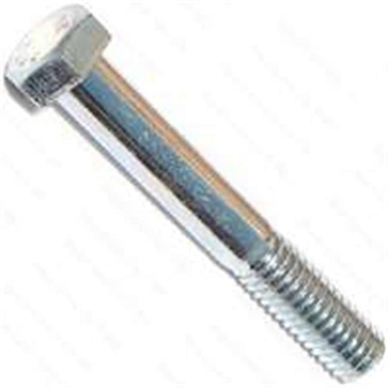 3/8"-16 x 2-1/2" Zinc Plated Grade 2 / A307 Steel Coarse Thread Hex ...