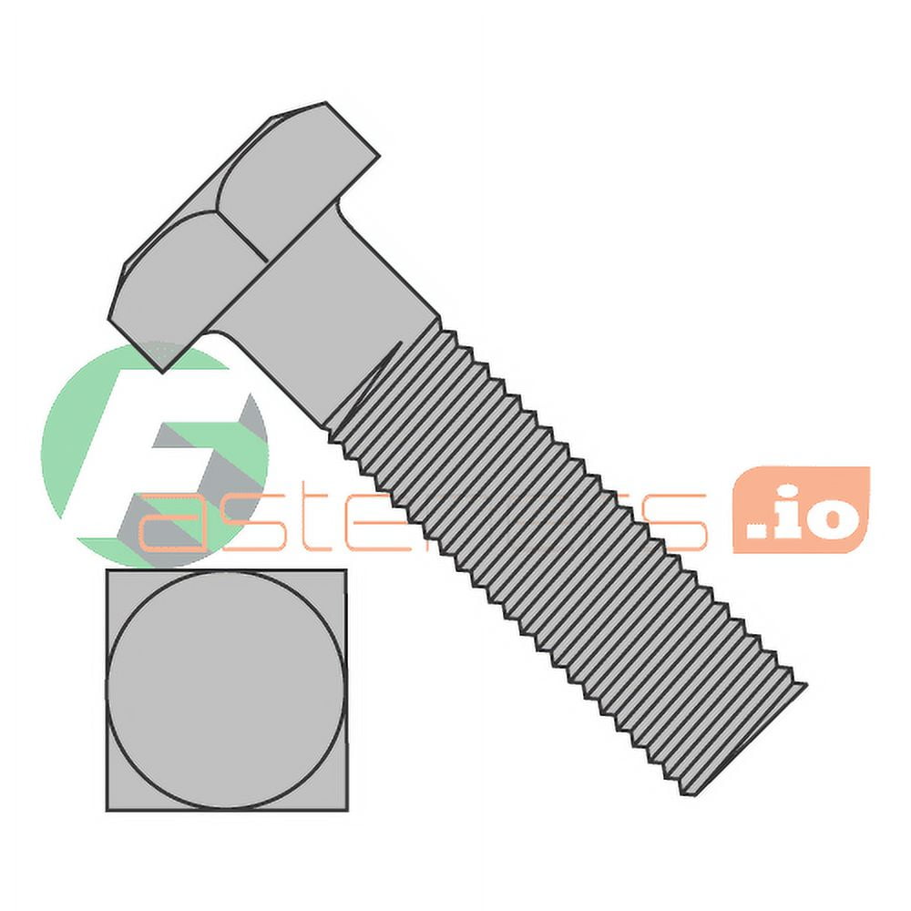 3/8-16 x 3 1/2" Square Head Machine Bolts / Steel / Plain (Quantity ...