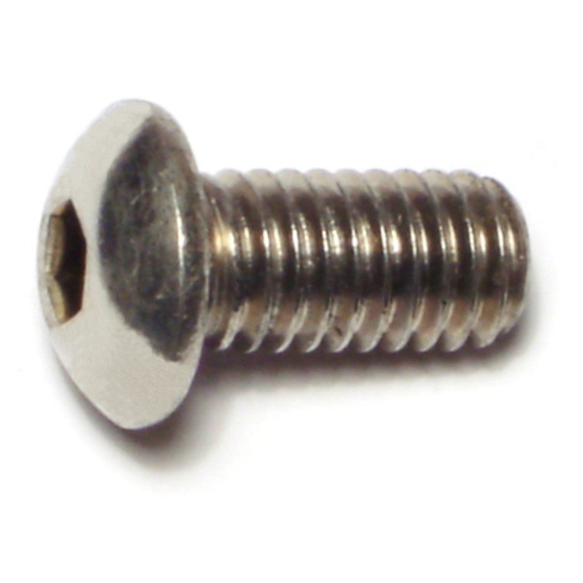 3/8"-16 x 3/4" 18-8 Stainless Button Socket Cap Screws SCSBSS-216 (6 ...