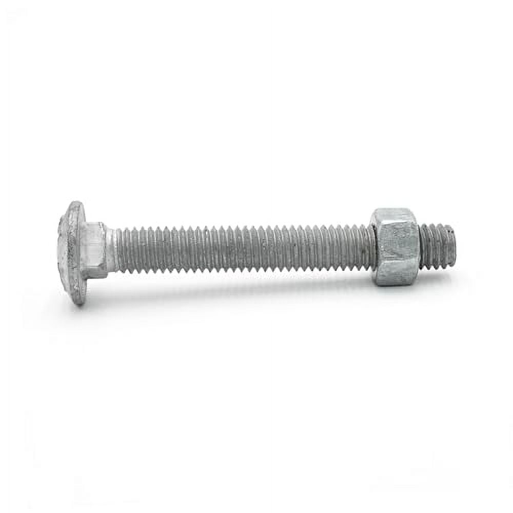 3/8"-16 x 4-1/2" (50 Pack) Galvanized Carriage Bolt Kit Grade 307A ...