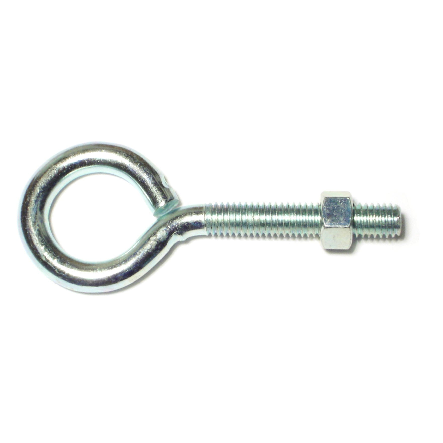 3/8"-16 x 4" Zinc Plated Steel Coarse Thread Eye Bolts with Nuts ...