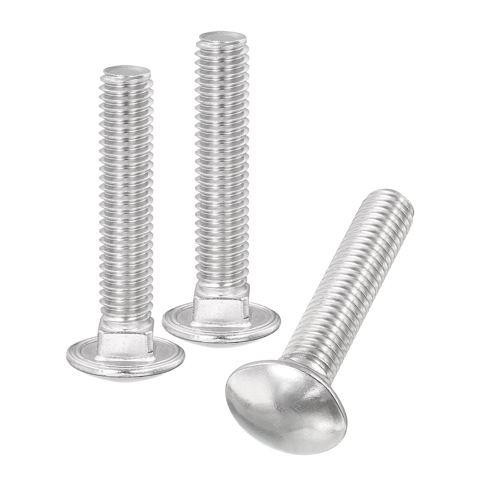 3/8-16x2" Carriage Bolt, 25pack Round Head Square Neck Screws, 304 ...