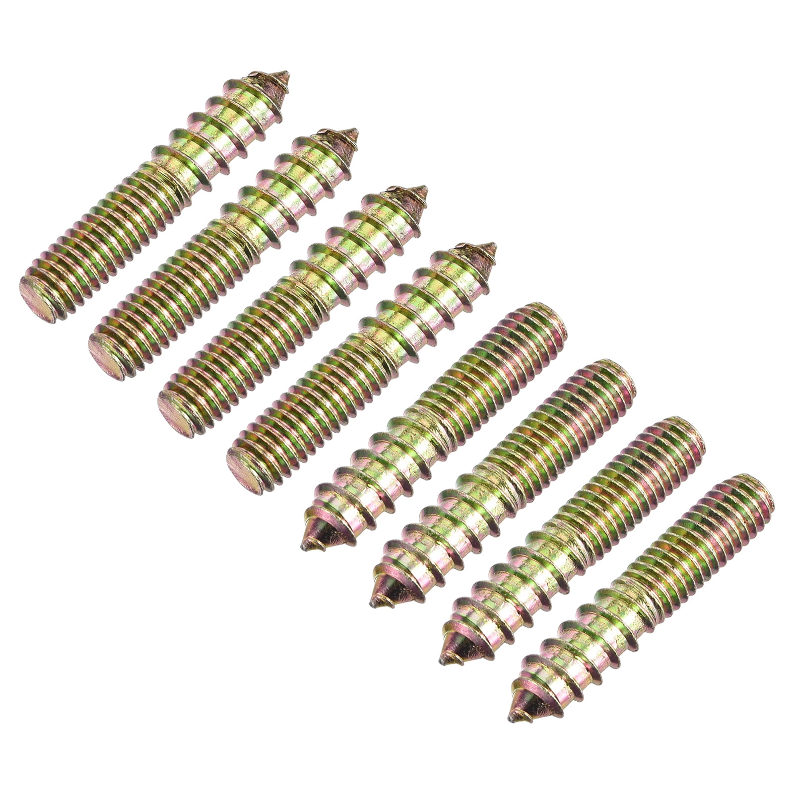 3/8-16x2" Hanger Bolts, 16 Pack Double Ended Screws Wood Dowel Screws ...