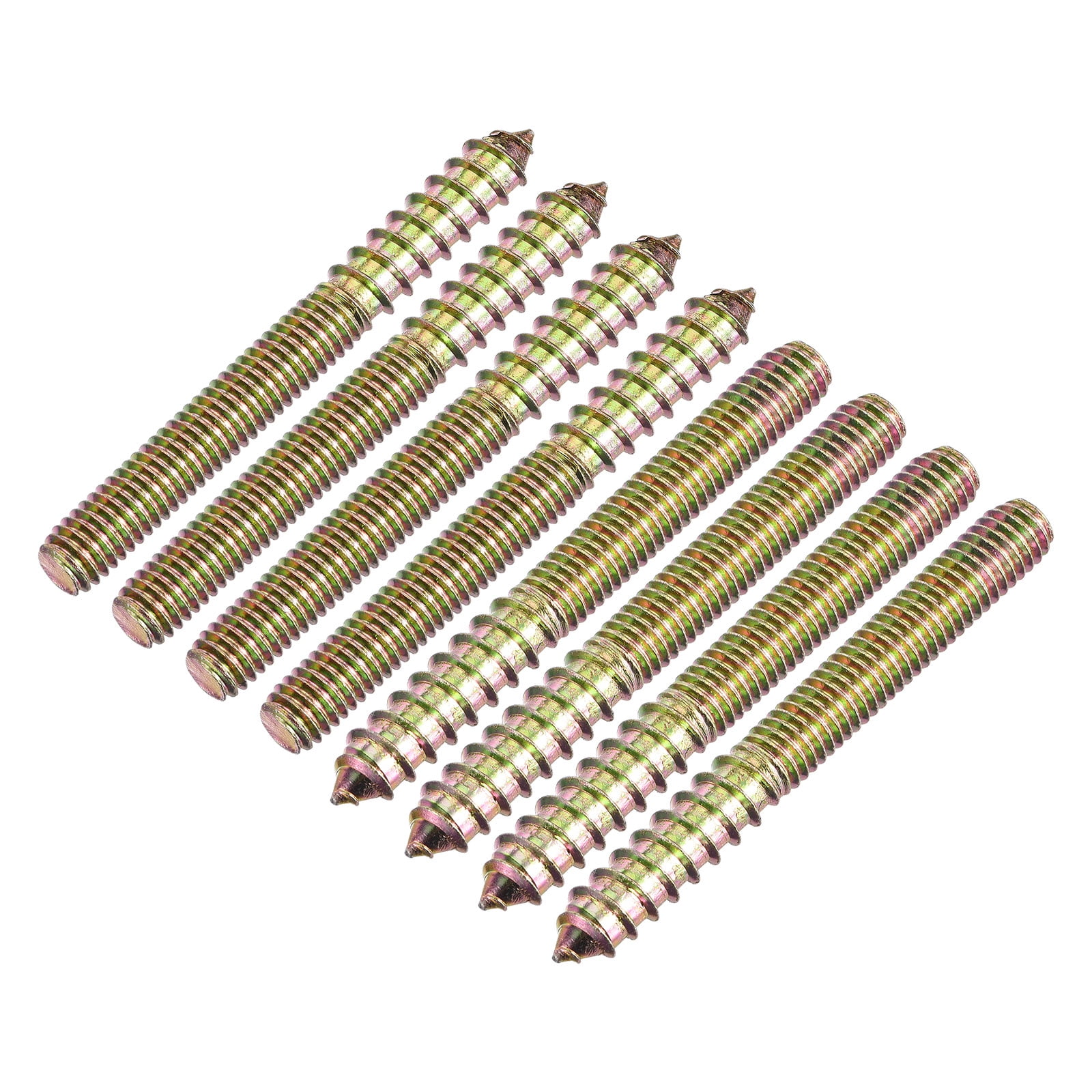 3/8-16x3-1/2" Hanger Bolts, 8 Pack Double Ended Screws Wood Dowel ...